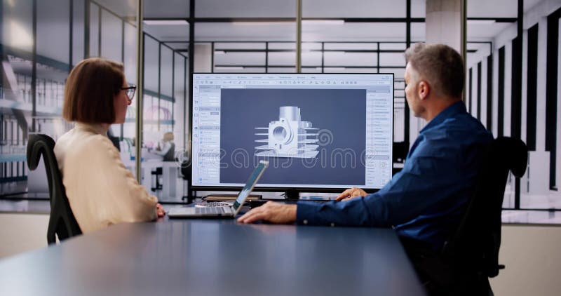 3D Software Engineer Developing Engineering Design Stock Photo - Image ...
