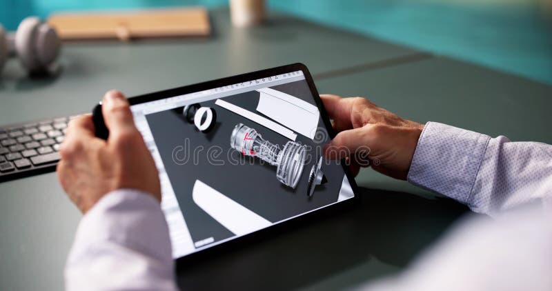 3D Software Engineer Developing Engineering Design Stock Photo - Image ...