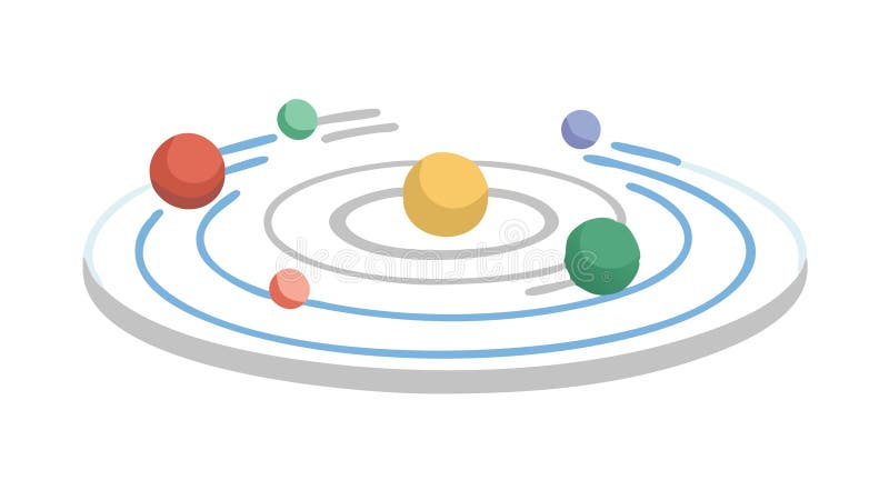 3D Solar System Model, Educational Astronomy Tool, Vector Design ...