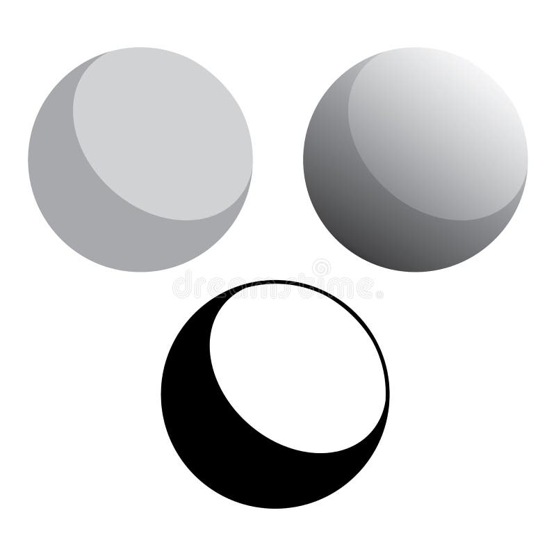 3d Solid Ball Spheres Vector Illustration Stock Vector - Illustration ...