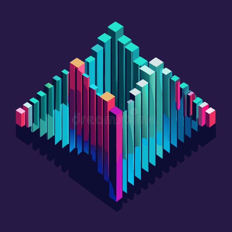 3D Sound Wave Visualization Stock Vector - Illustration of futuristic ...