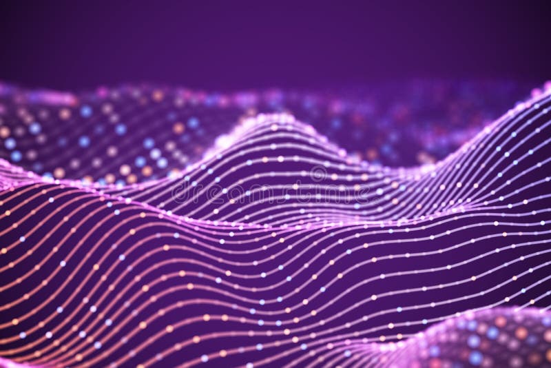 3D Sound Waves with Colored Dots. Big Data Abstract Visualization Stock ... 3D Sound Waves with Colored Dots. Big Data Abstract Visualization Stock ...