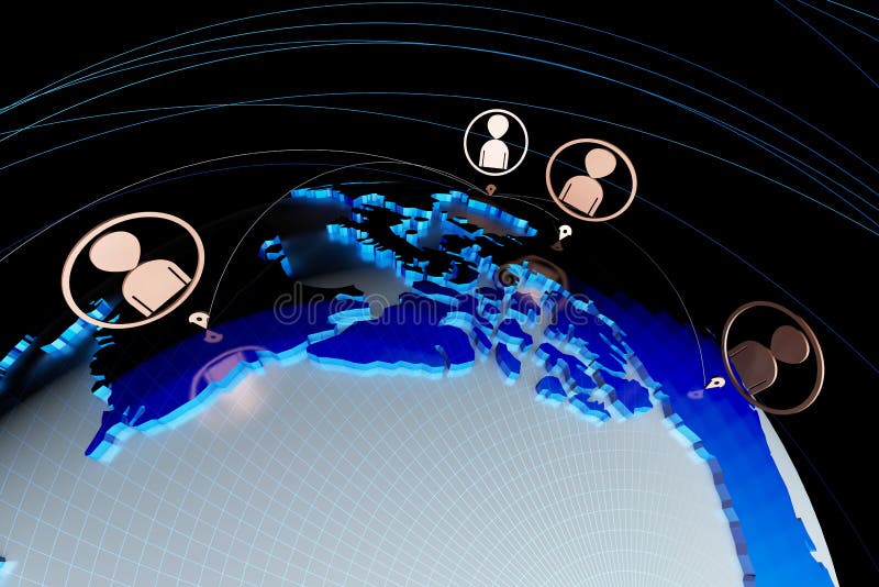 Future Earth Technology, Earth Network Information Transmission Stock ...