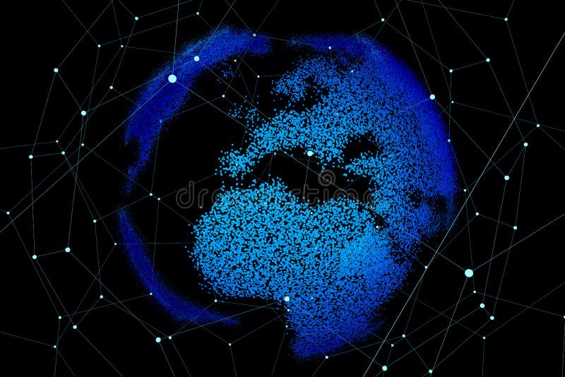 Future Earth Technology, Earth Network Information Transmission Stock ...