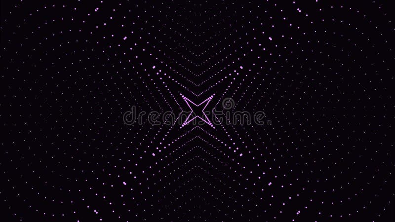 3d Space Effect with Pattern of Dots. Animation Stock Photo - Image of ...