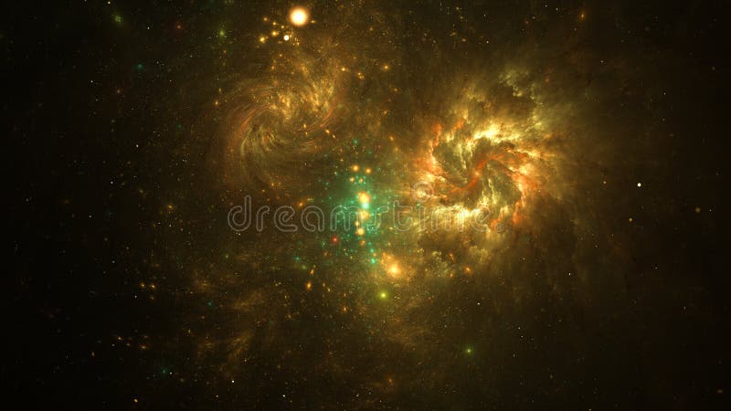 3d space nebula scene stock illustration. Illustration of nebula ...