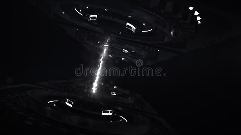 3D Spacecraft. Spaceship with Laser Animation Stock Video - Video of ...