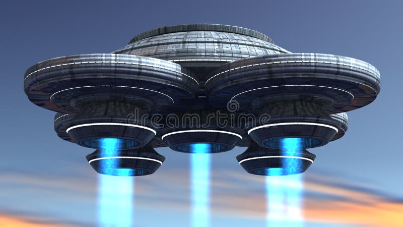 3d Spaceship stock illustration. Illustration of water - 38867899
