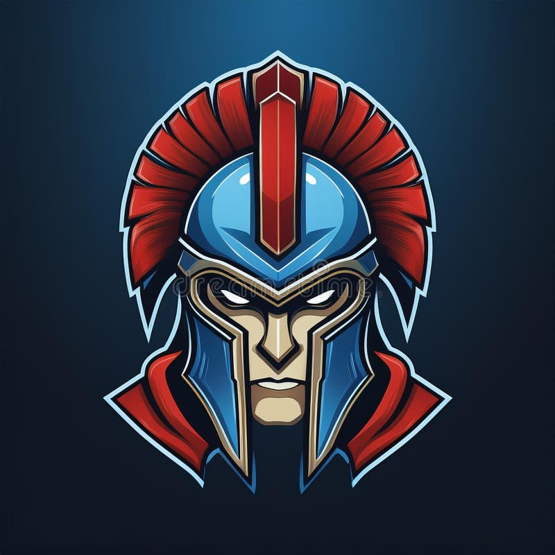 2D spartan logo vector stock illustration. Illustration of brand ...