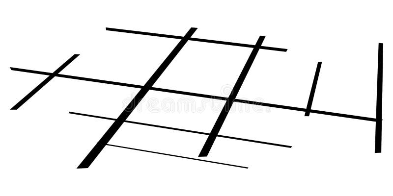 3d Spatial Grid, Mesh, Grating and Lattice Abstract Geometric Shape ...