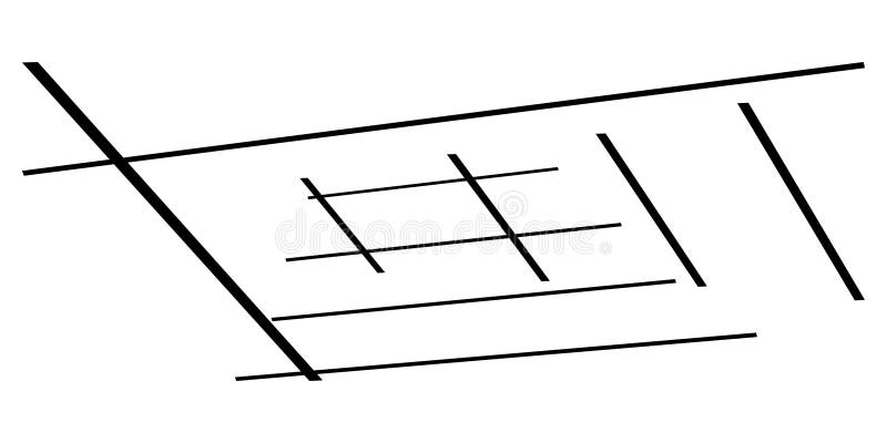 Cellular Grid Pattern Spatial Structure Stock Illustrations – 372 ...