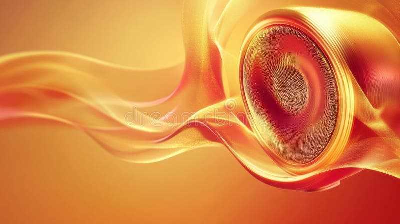 3D Speakers Emit Vibrant Light Waves Creating a Dynamic Visual ...