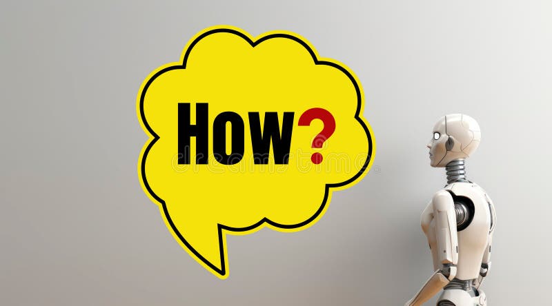 3d Speech Bubble and Artificial Intelligence Robot , Mockup Concept ...