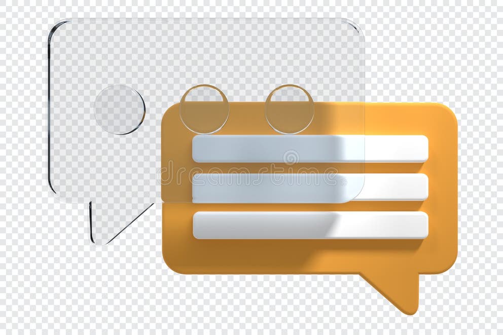 3D Speech Bubble Icon. Empty Speech Bubble. Chat 3d Render. Social ...