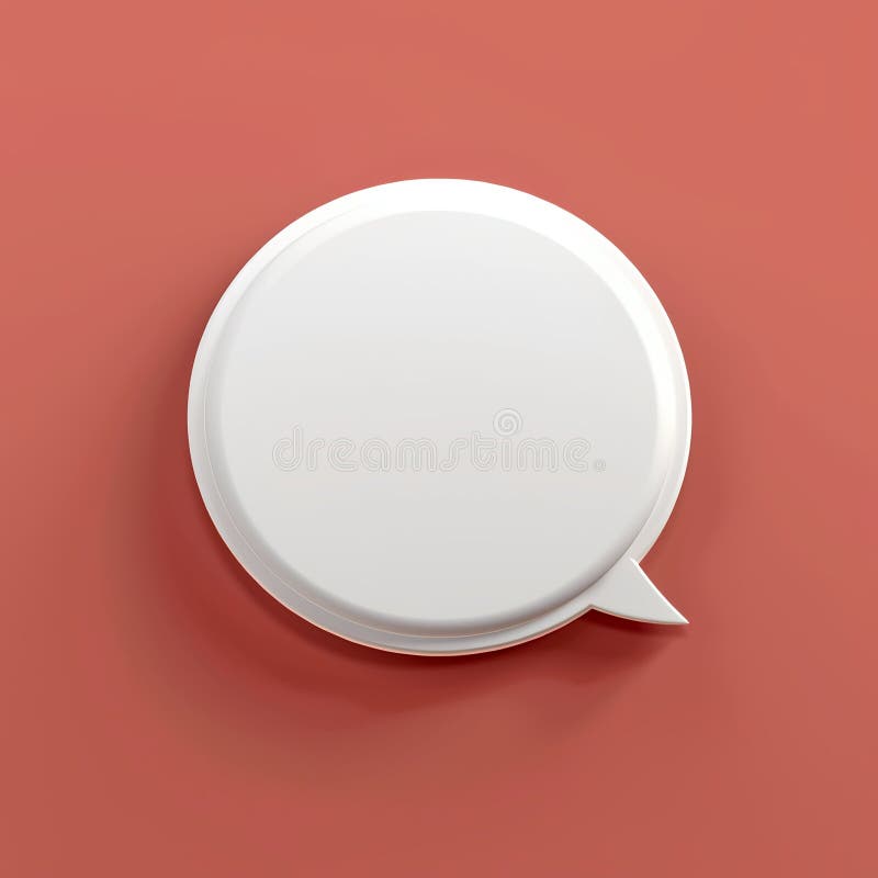 3D Speech Bubble. Talking Box, Chatting Box, Message Dialog Balloon ...