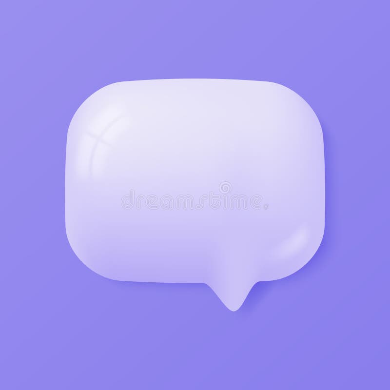 3d Speech Bubbles. Conversation To Comment Stock Vector - Illustration ...