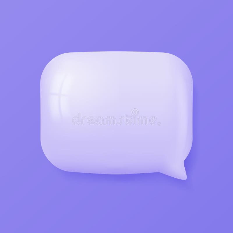 3d Speech Bubbles. Conversation To Comment Stock Vector - Illustration ...