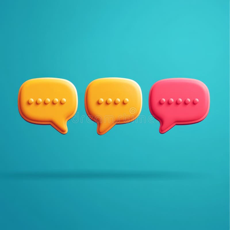 3d Speech Text Box for Discussing and Giving Advice To Customers on ...