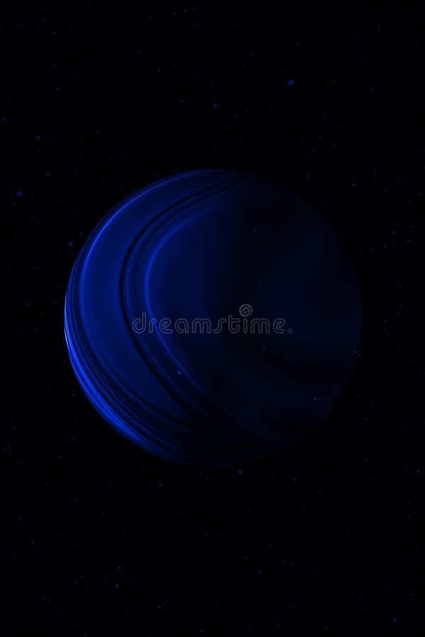 3d Sphere or Abstract Bubble Isolated on Black Background. Vertical ...
