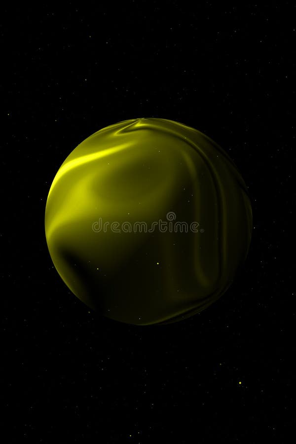 3d Sphere or Abstract Bubble Isolated on Black Background. Vertical ...