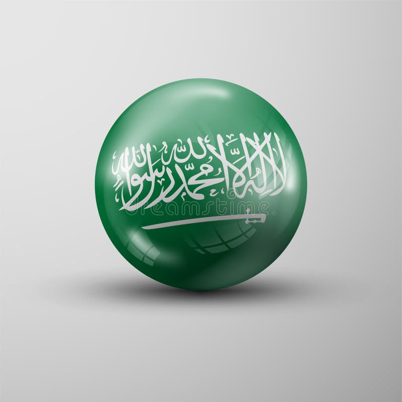 3d Sphere Background with Flag of SaudiArabia Stock Vector ...