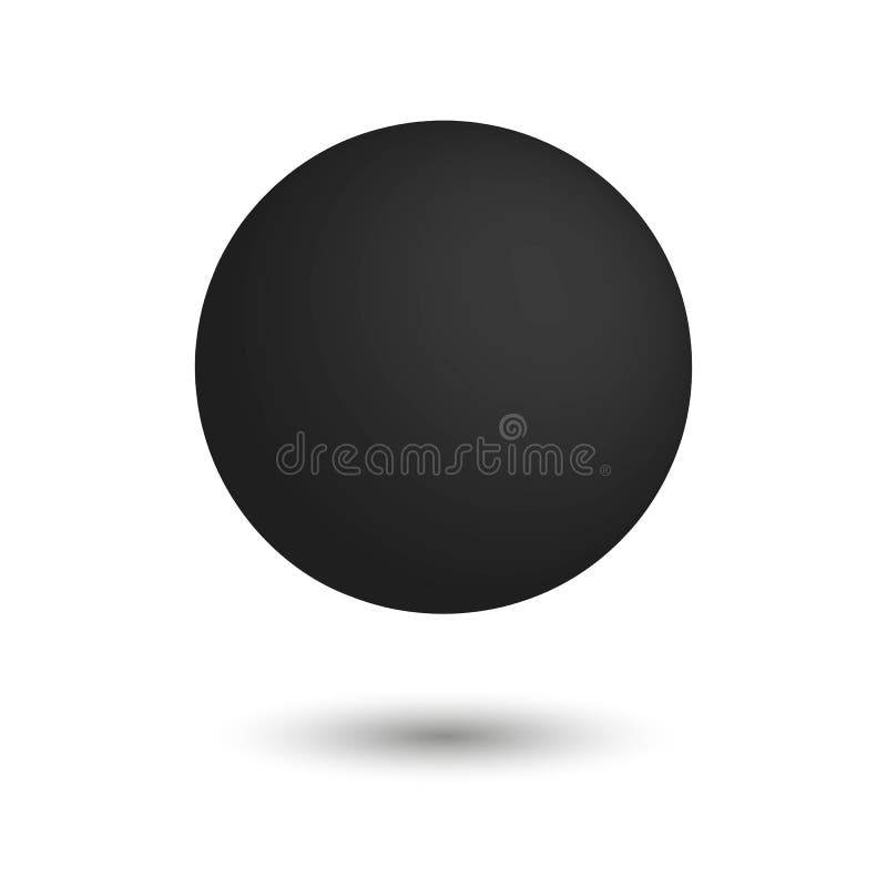 3D Sphere. Black Realistic Balls Stock Vector - Illustration of element ...