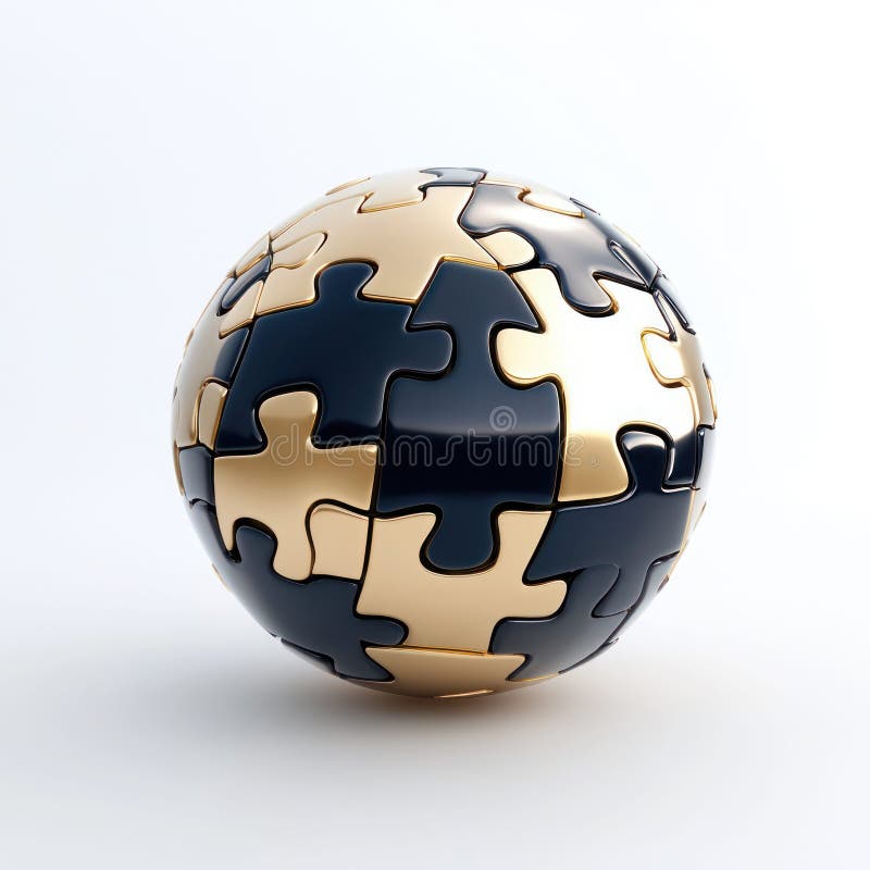 Blue Interlocking Puzzle Segments Stock Illustrations – 19 Blue ...