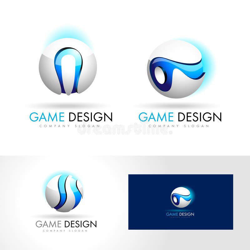 3D Sphere Logo stock illustration. Illustration of sphere - 27438218