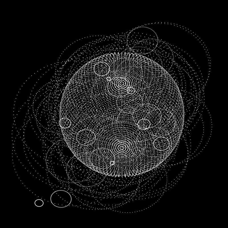 3d Sphere Made of Points. Particle Circle. Abstract Vector Sphere. Ð ...
