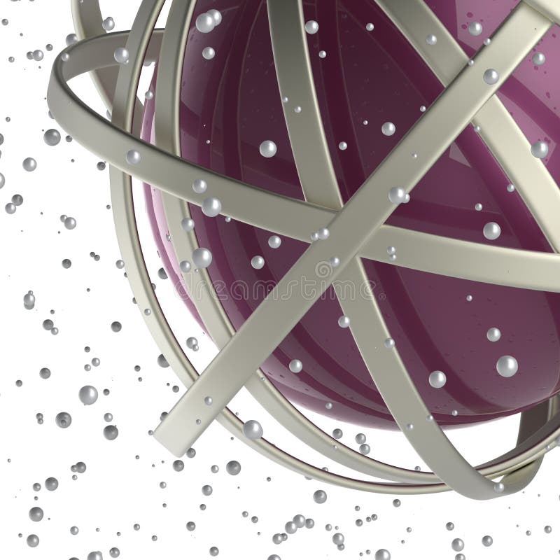 3d Sphere of Multicolored Rings in Cloud from Multicolored Drops Stock ...