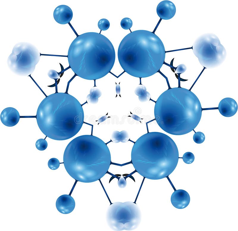 Sphere D Molecule Nucleus Stock Illustrations – 10 Sphere D Molecule ...
