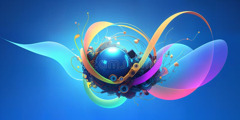 3d Spheres and Other Geometric Elements, Concept Technology and ...