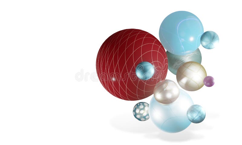 3d Spherical Illustration and Pattern of Celebration, Abstract ...