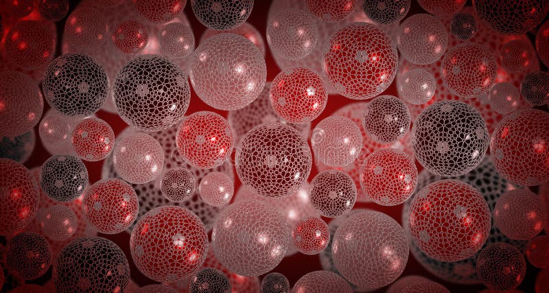 3d Spherical Illustration and Pattern of Celebration, Abstract ...