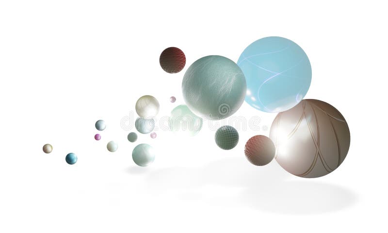 3d Spherical Illustration and Pattern of Celebration, Abstract ...