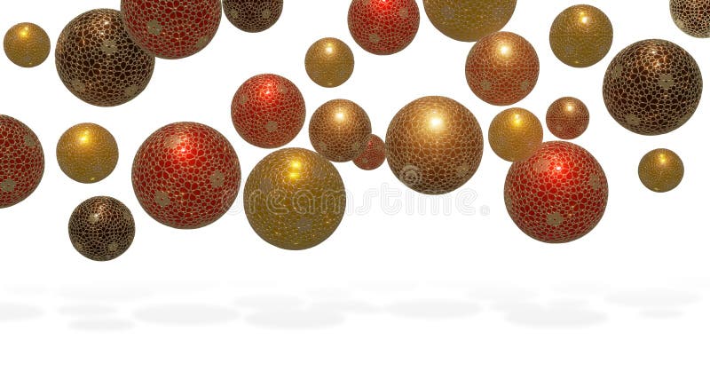 3d Spherical Illustration and Pattern of Celebration, Abstract ...
