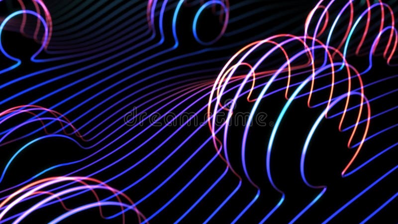 3D Spherical Shapes on the Surface of Waves Stock Video - Video of flow ...