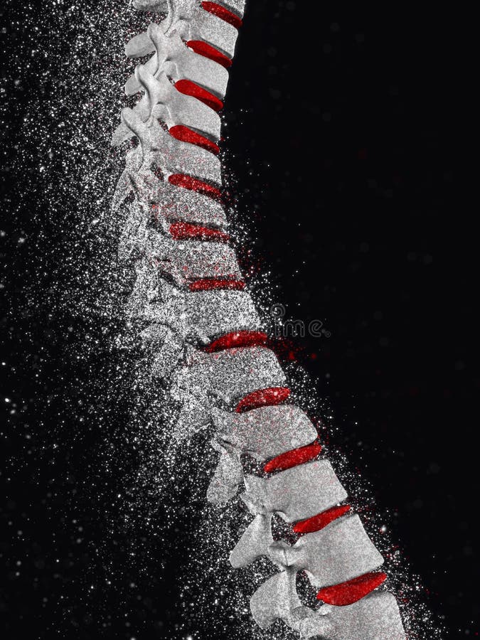 3D Spine with Glitter Effect Stock Illustration - Illustration of ...