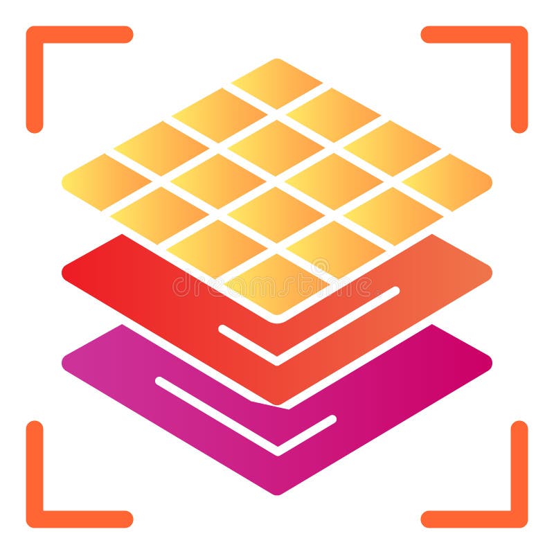 3D Square Layers Flat Icon. 3d 3d Layering Design Color Icons in Trendy ...