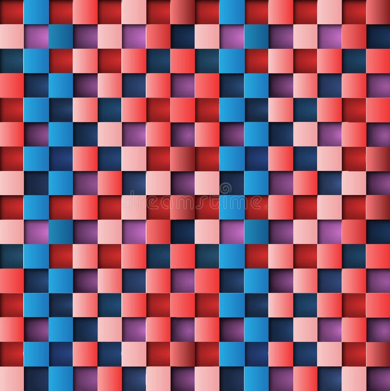 3d Square Mosaic. Vintage Texture. Vector Illustration Eps 10 Stock ...