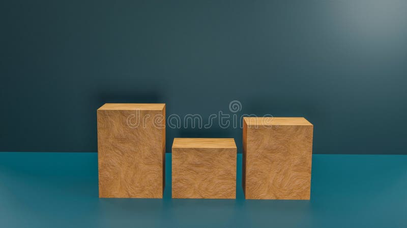 3d Square Podium Geometric Shape Scene Minimal Style. for Product ...