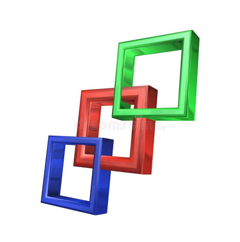 3D Squares stock illustration. Illustration of clip, office - 32371016