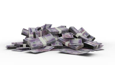 Stack of 200 Ethiopian Birr Notes Isolated on White Background Stock ...