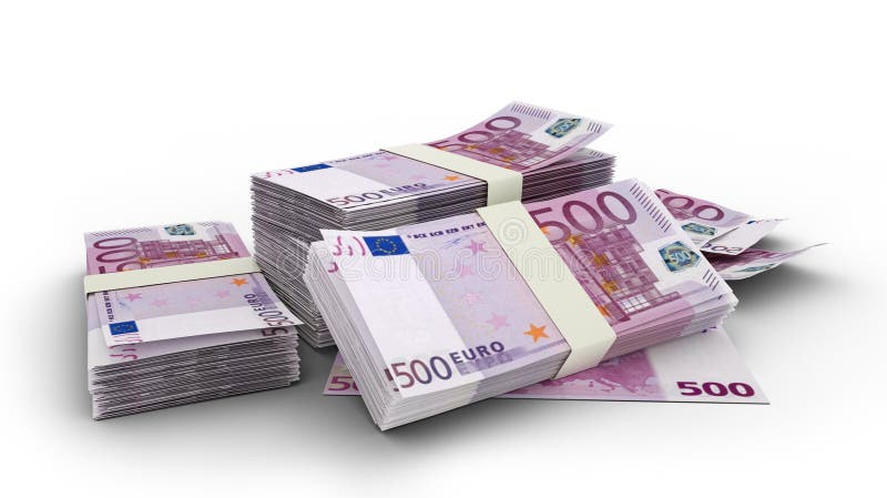 Stack of Euro Currency Notes Stock Image - Illustration of capital ...