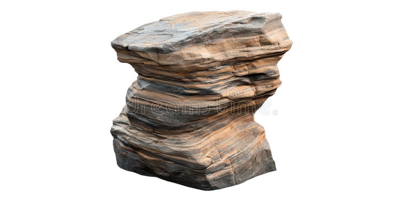 3D Stack of Rocks Illustration Isolated on Transparent Background Stock ...