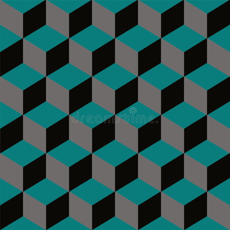 3-D Stacked Cubes Pattern Design Stock Vector - Illustration of ...