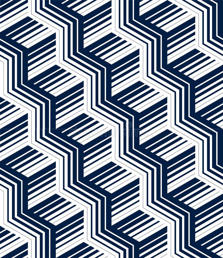 3D Stair Minimal Lined Seamless Pattern. Stock Vector - Illustration of ...