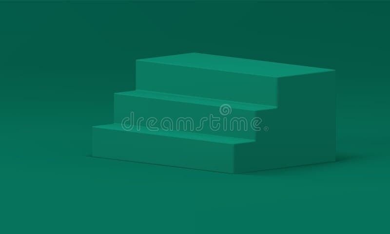 3d Stairway Level Steps Construction Pedestal Basic Foundation ...