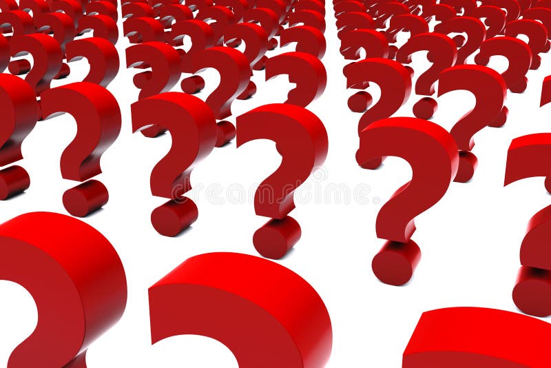 Person Standing on Question Marks Stock Illustration - Illustration of ...