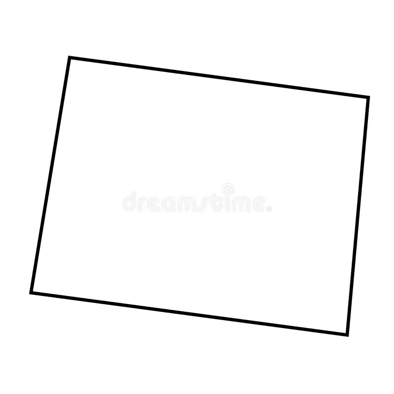 Colorado Outline Map Country Shape Heart Symbol Love State Borders ...